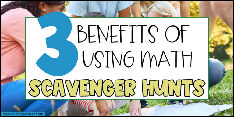 3 Benefits of Using Math Scavenger Hunts - The Classy Teacher